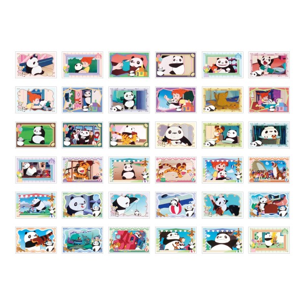 [Pre-order] Panda! Go Panda! Happy Photo Stickers [1 Box Contains 20 ...